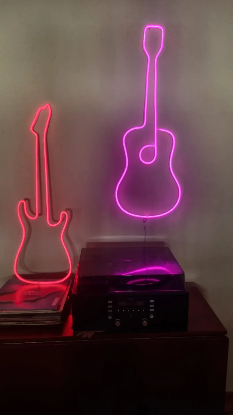 Acoustic Guitar Neon Sign Collection by AlexS - MakerWorld
