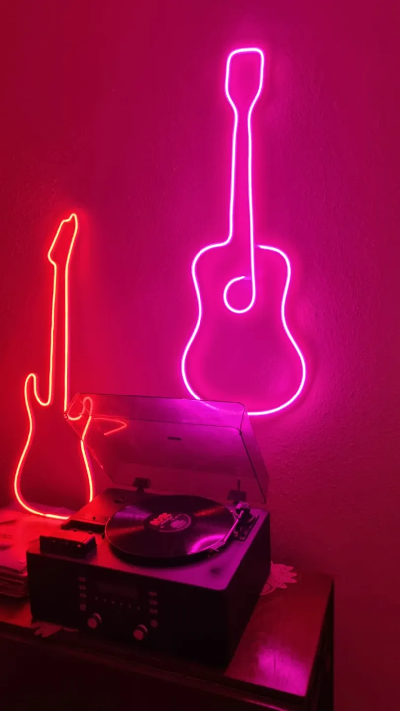 Acoustic Guitar Neon Sign Collection by AlexS - MakerWorld