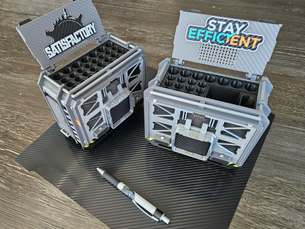 Satisfactory - Pen Holder - Storage Container - Free 3D Print Model ...