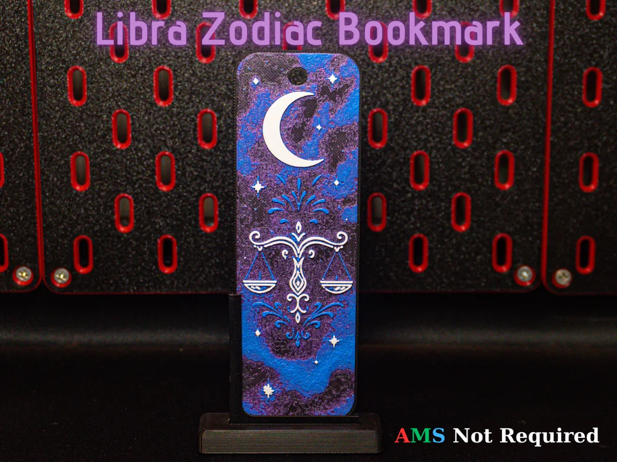 Libra Hueforge Bookmark - Zodiac by ArchiTech MakerWorld: Download Free ...