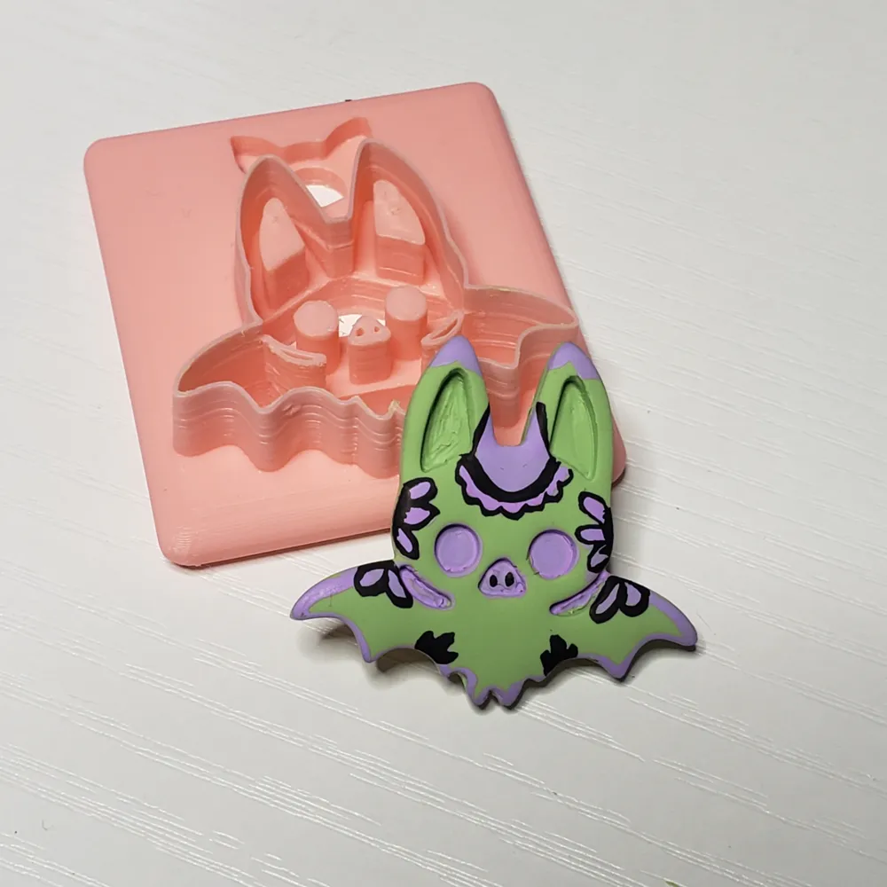 Cute Bat Polymer Clay Earring Cutter - Free 3D Print Model - MakerWorld