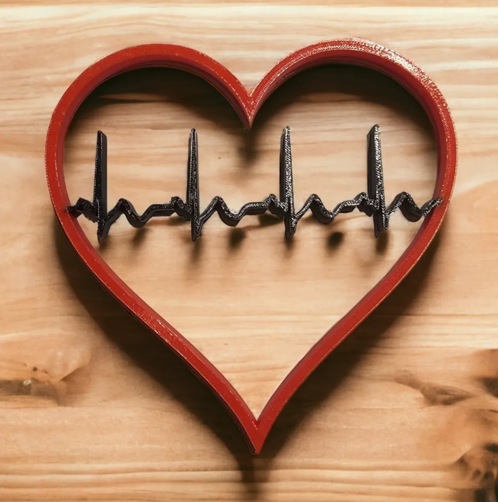 EKG Heart - EMS HEART by shamrockwood315 - MakerWorld