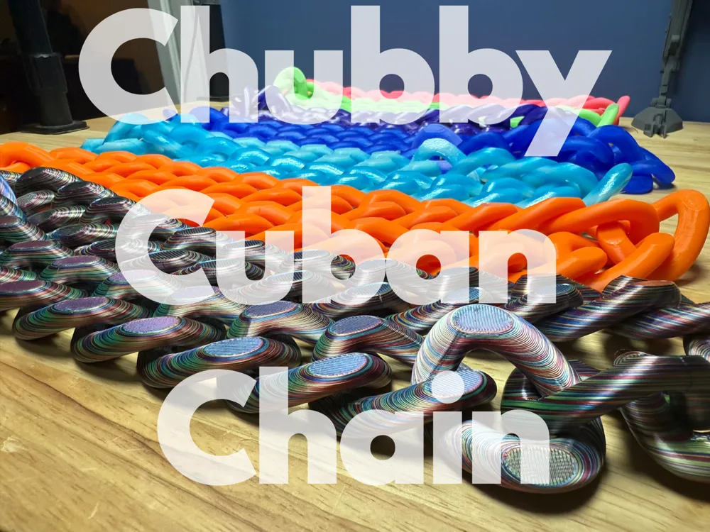 Chubby Cuban Chain - Free 3D Print Model - MakerWorld
