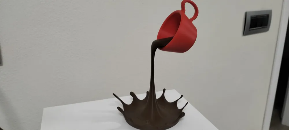 Floating coffee cup - Free 3D Print Model - MakerWorld