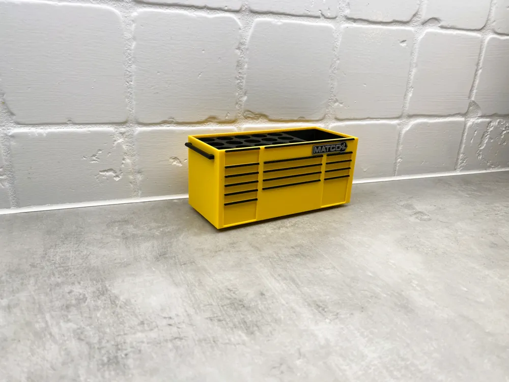 Matco 4s Tools inspired Desk Toolbox Pen holder - Free 3D Print Model ...
