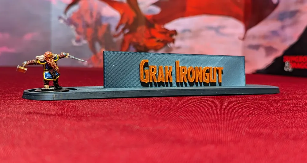 TTRPG Character Nameplate Display by CCG_Brian - MakerWorld