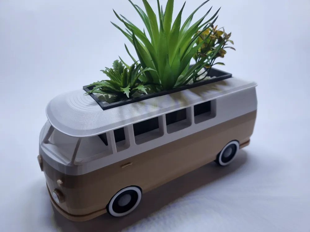 VW Bulli Bus Planter (A1-Mini+) Remixed by Andy_E MakerWorld: Download ...