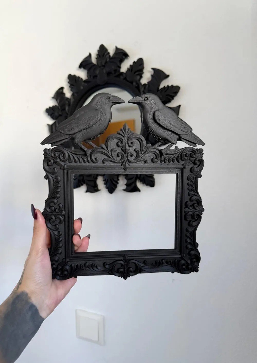 Gothic Ravens Frame Ornate Decor for Dark Altars by Akshan_Designs ...