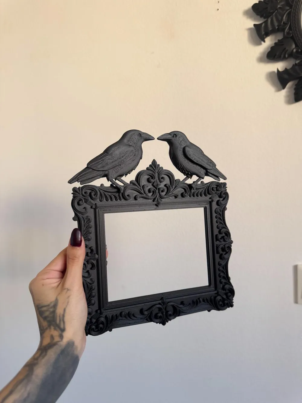 Gothic Ravens Frame Ornate Decor for Dark Altars by Akshan_Designs ...