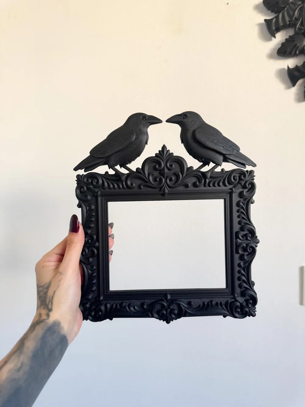 Gothic Ravens Frame Ornate Decor for Dark Altars by Akshan_Designs ...