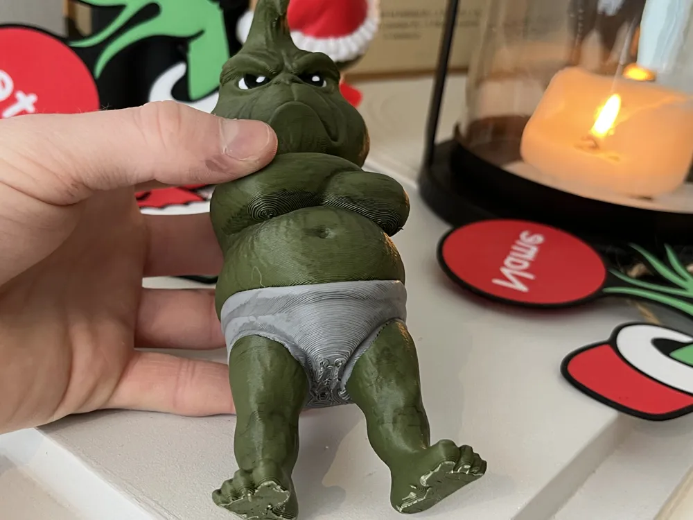 Fat Grinch- Christmas fat - Free 3D Print Model - MakerWorld