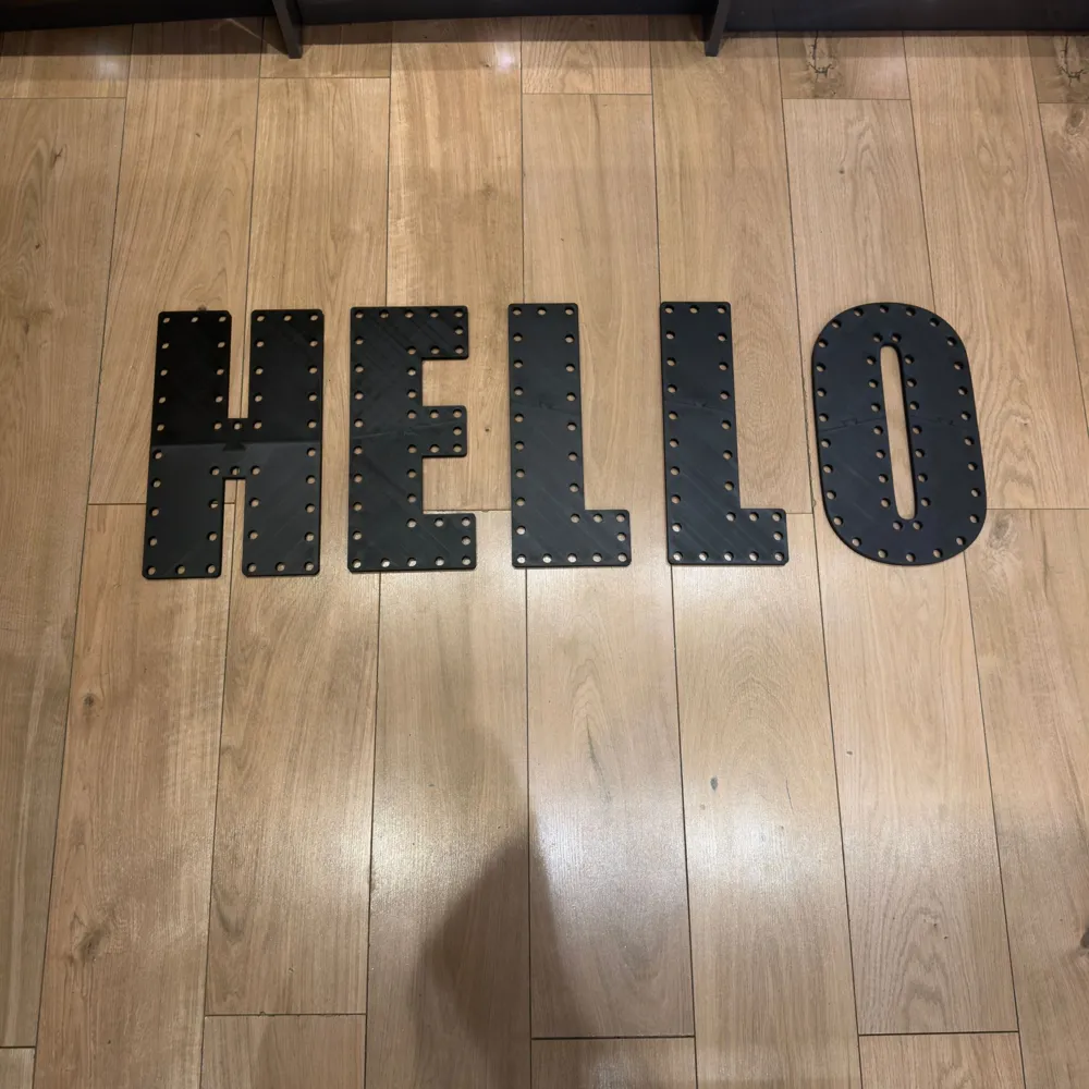 xlights 15 inch 12mm pixel letter H - Free 3D Print Model - MakerWorld