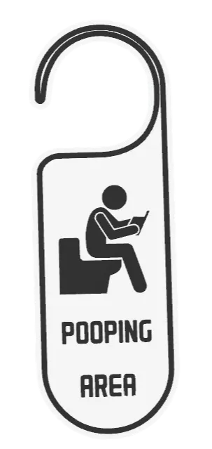 Pooping sign by Benji - MakerWorld