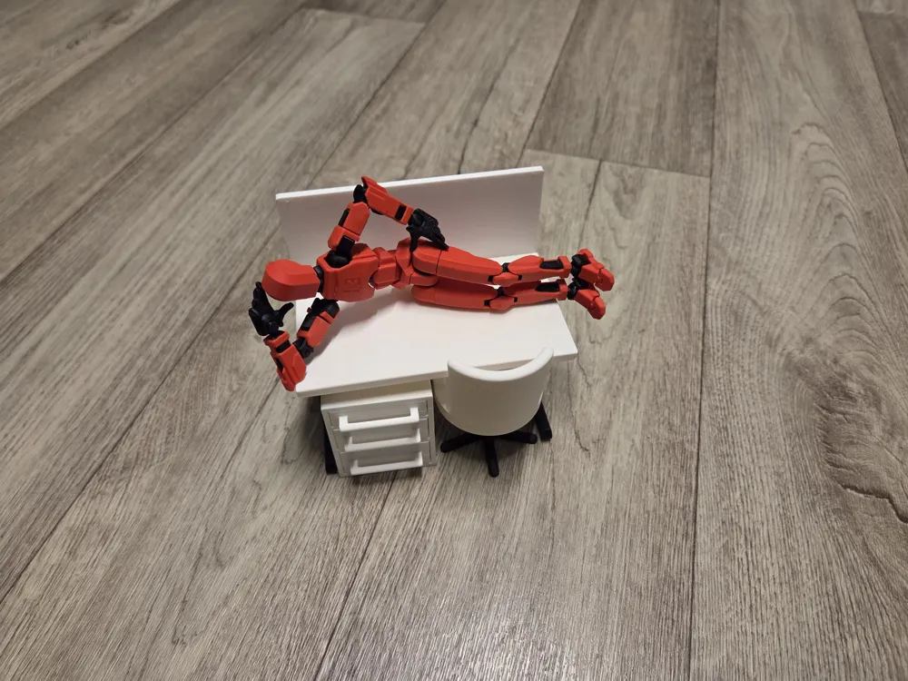 Dummy 13 Office Set – Desk, Chair & Drawer by Trycer MakerWorld ...