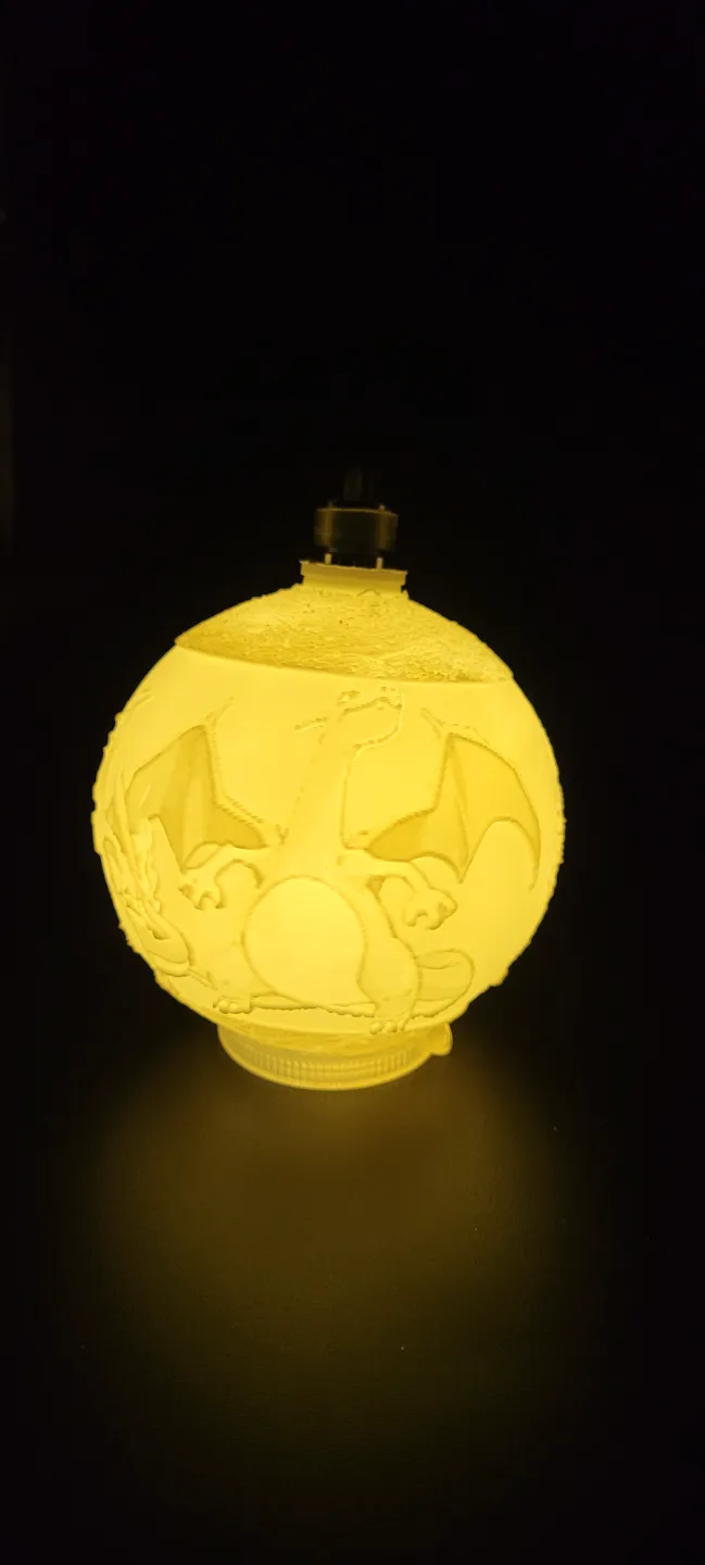 Christmas Charmander Lithophane Ornament by Galactic Creations 3D ...