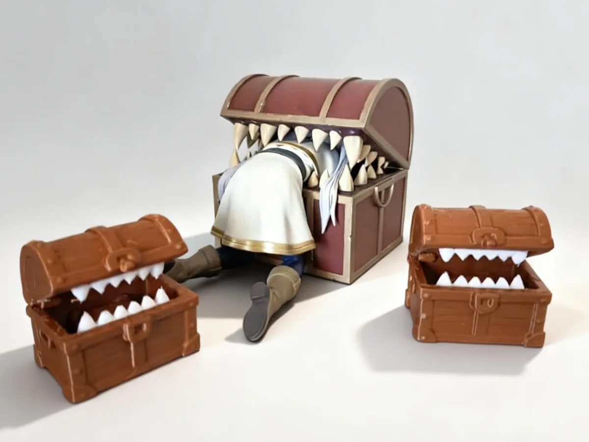 Treasure Chest Monster (宝箱怪） - Free 3D Print Model - MakerWorld