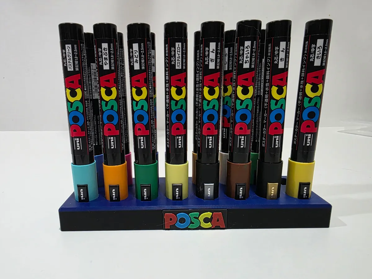 Posca Pen Marker holder - Free 3D Print Model - MakerWorld