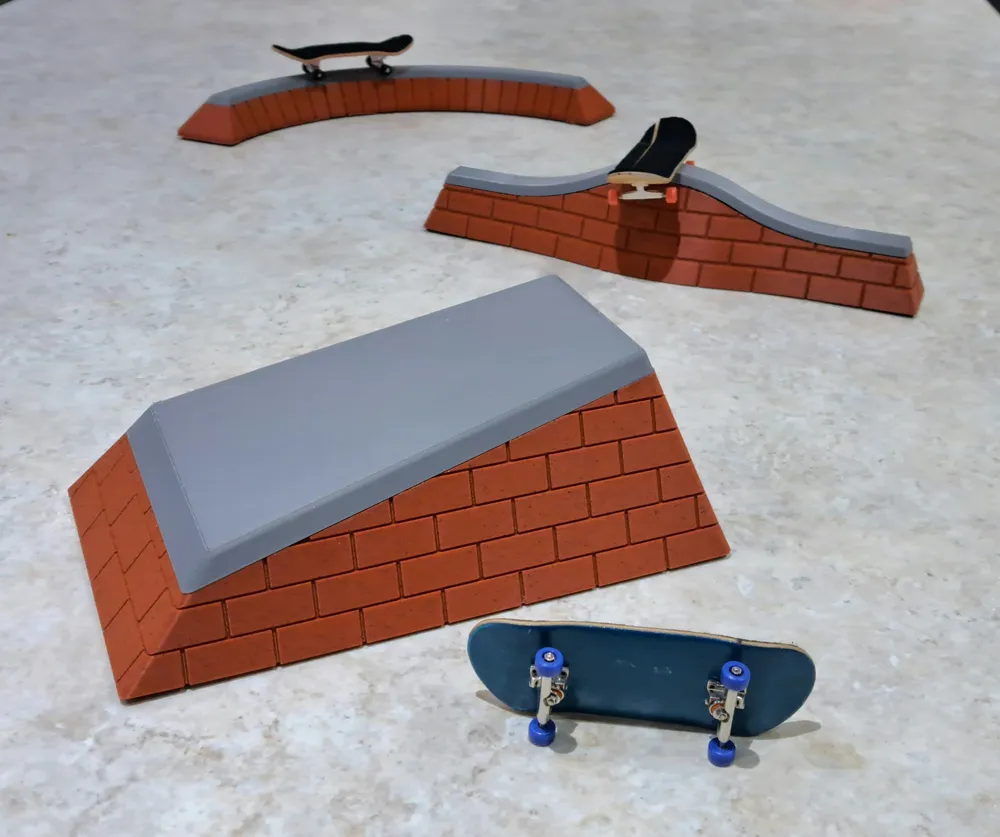Fingerboard Brick Street Box - Free 3D Print Model - MakerWorld