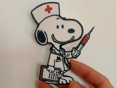 Snoopy nurse by RandomGuy MakerWorld: Download Free 3D Models