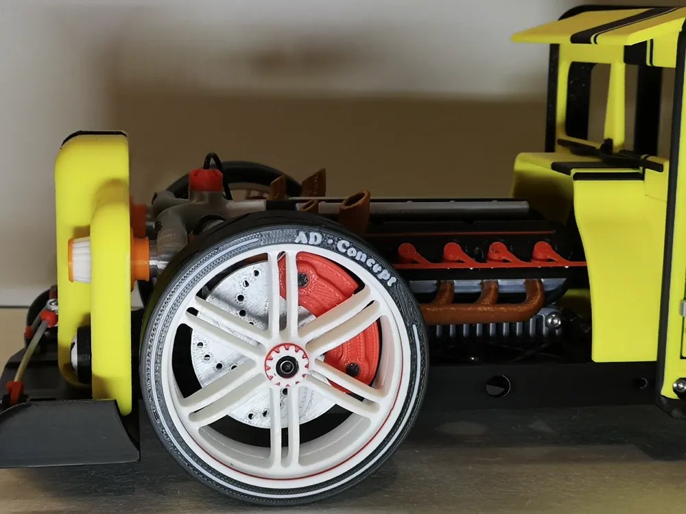 School Bus - Hot Rod - V12 Engine - Free 3D Print Model - MakerWorld