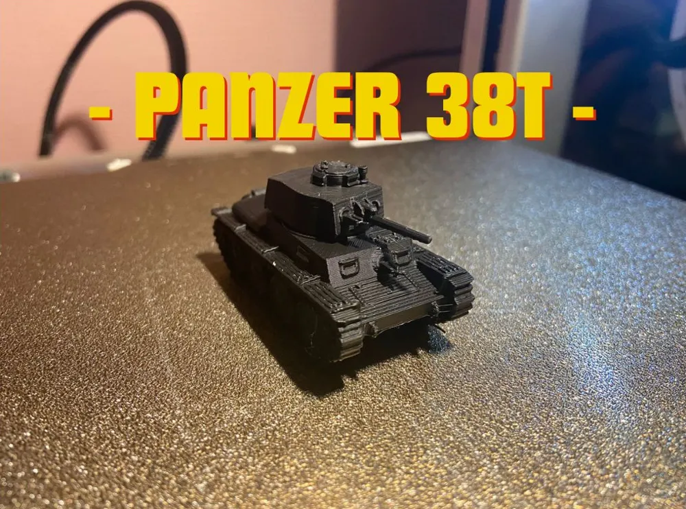 Panzerkampfwagen 38T - Czhechoslovakian WW2 tank von 3Dprinting & Tank ...