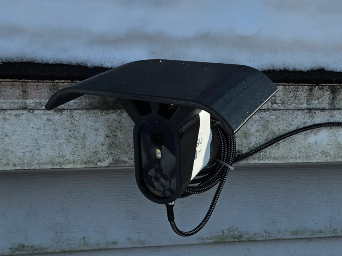 AOSU 5MP Security Camera Rain Hood - Free 3D Print Model - MakerWorld