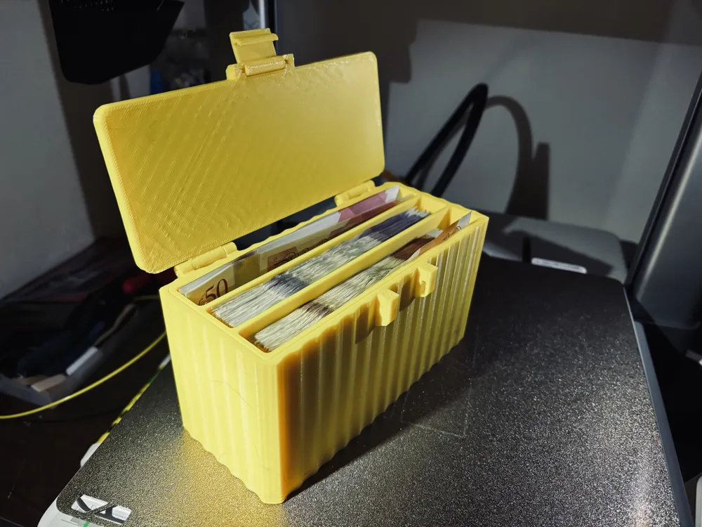 British Pound note sorting and storage box - Free 3D Print Model ...