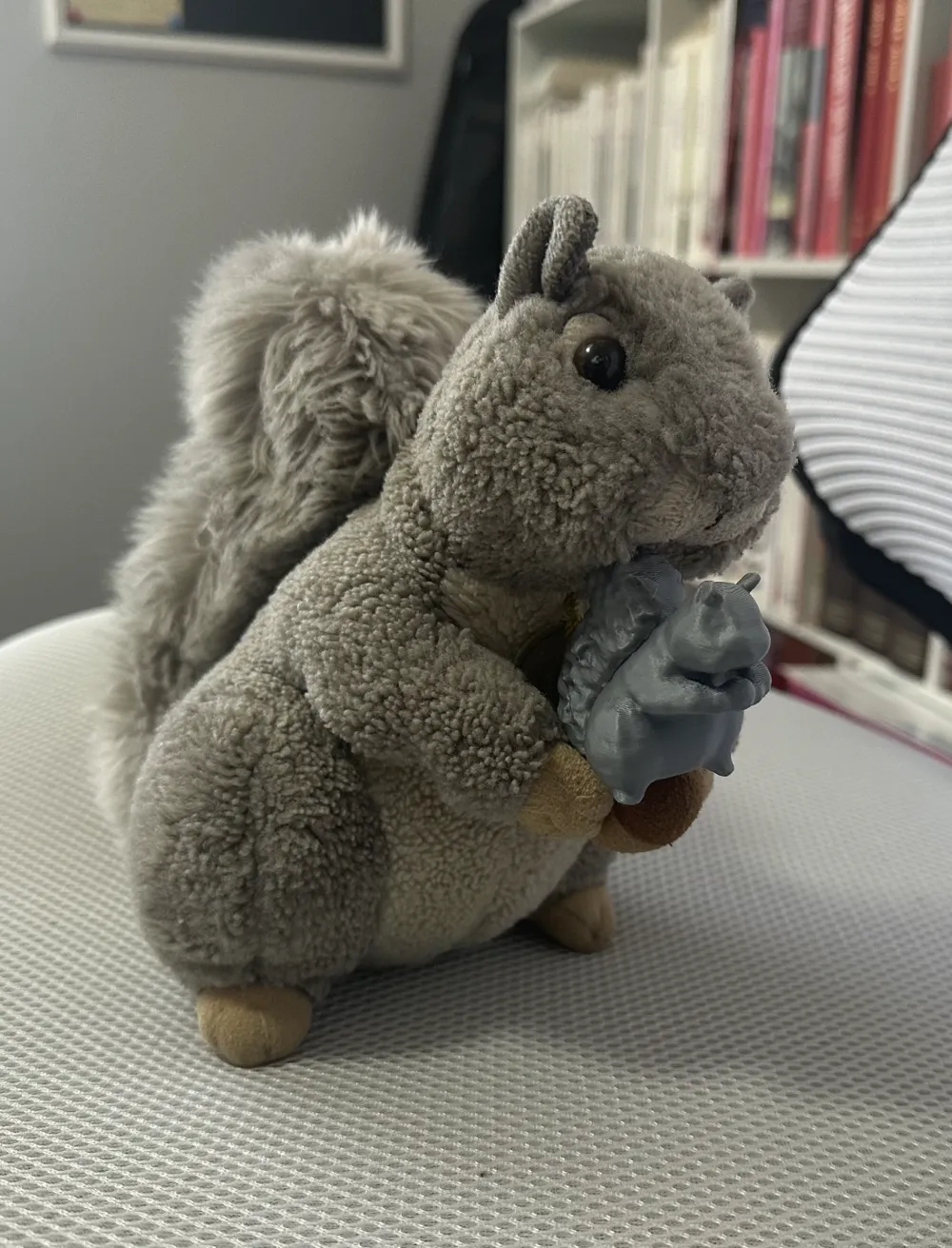 Stuffed plush gray squirrel toy by DU4 3D - MakerWorld