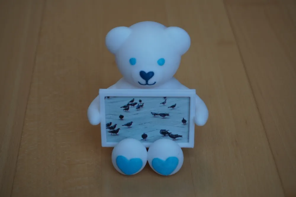 Teddy Bear holding Photo Frame by Nottrex - MakerWorld