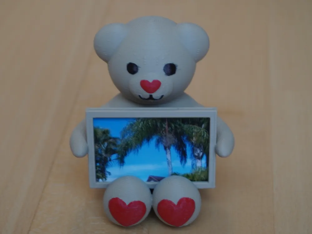 Teddy Bear holding Photo Frame by Nottrex - MakerWorld