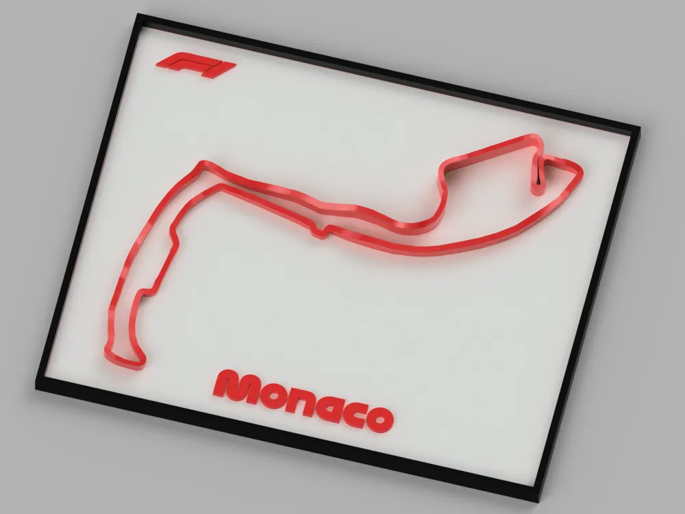 F1 Track - Monaco with elevation by domono - MakerWorld