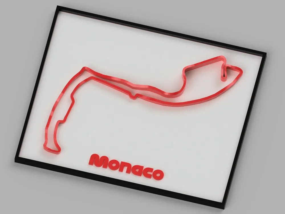 F1 Track - Monaco with elevation by domono - MakerWorld