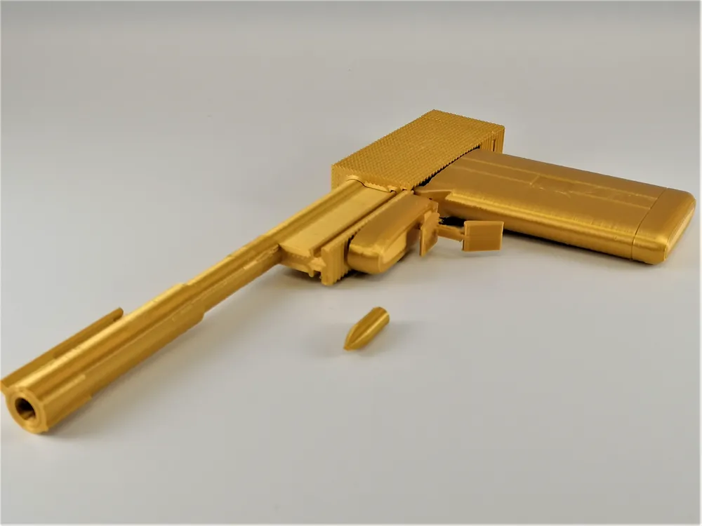 James Bond Golden Gun Replica Prop - Free 3D Print Model - MakerWorld
