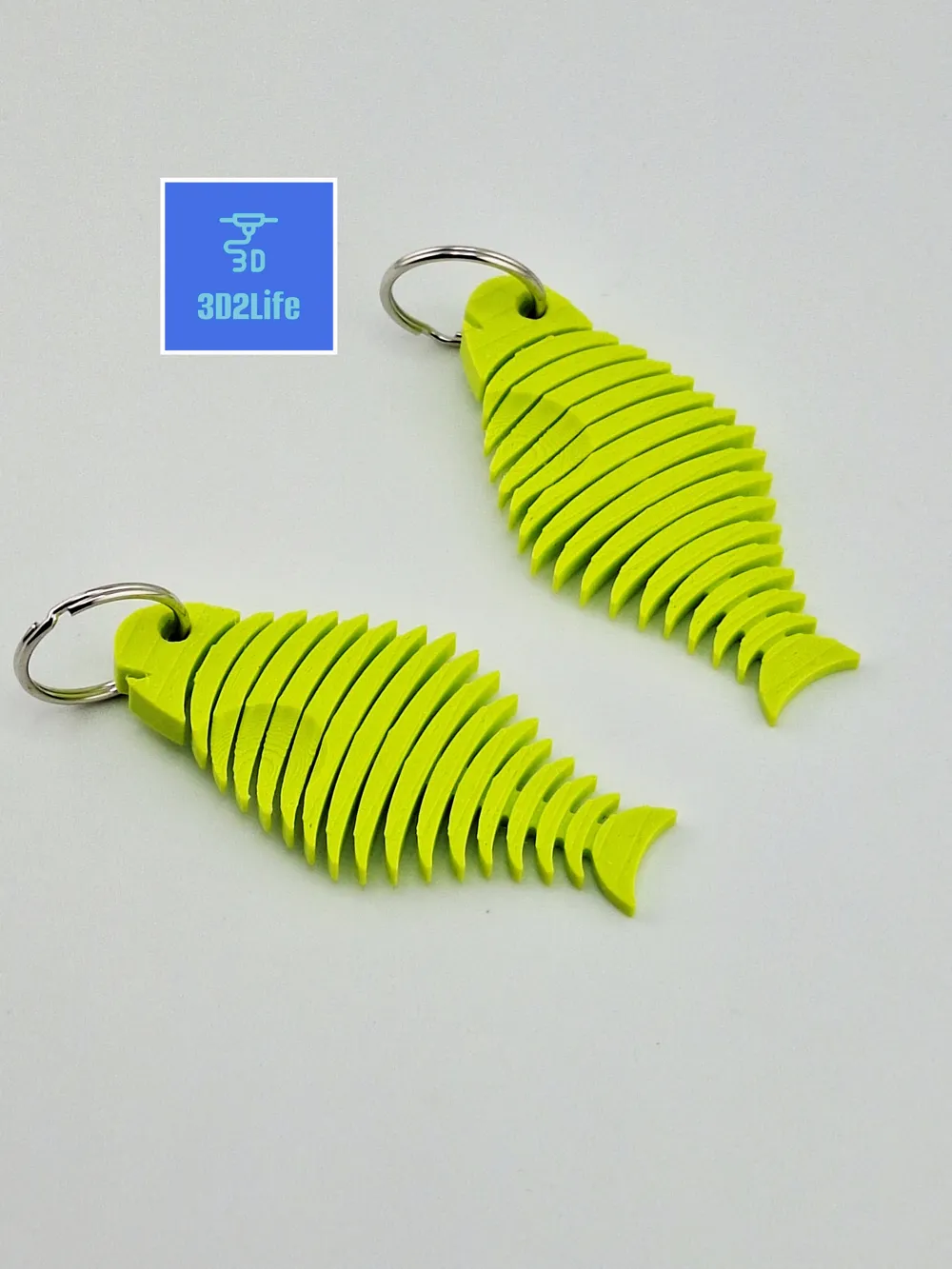 TPU Flexi Fish - keychain by 3D2Life MakerWorld: Download Free 3D Models