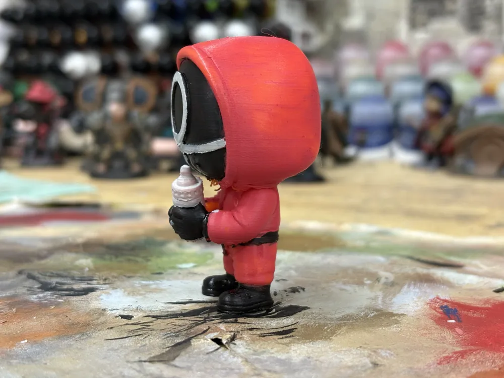 Squid Game Circle Guard with Baby Bottle by Redsing_ART MakerWorld ...