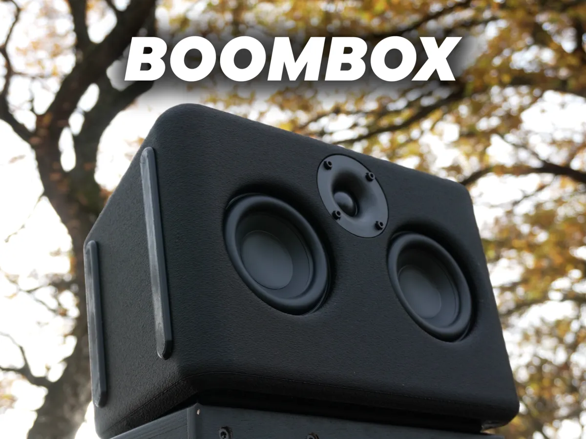 Portable Boombox with unbelievable sound - Free 3D Print Model - MakerWorld