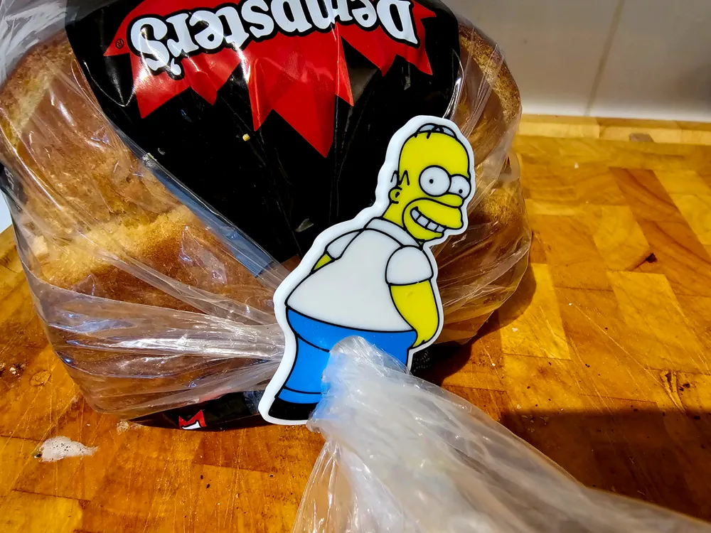 Homer Simpson Butt Bread Clip – Bag Closure by Fast3D MakerWorld ...