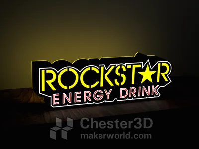 Rockstar lightbox by StickyBuns - MakerWorld