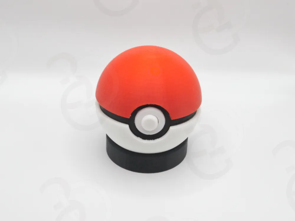 Functional Pokeball Fully Detailed - Free 3D Print Model - MakerWorld