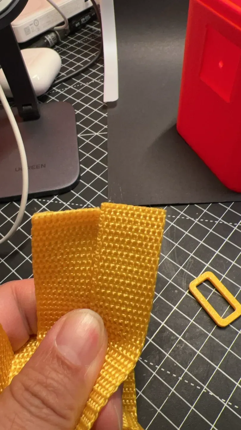 20mm Wide Slide Buckle, Looped Buckle, Strap Fastener by 阿笨 - MakerWorld