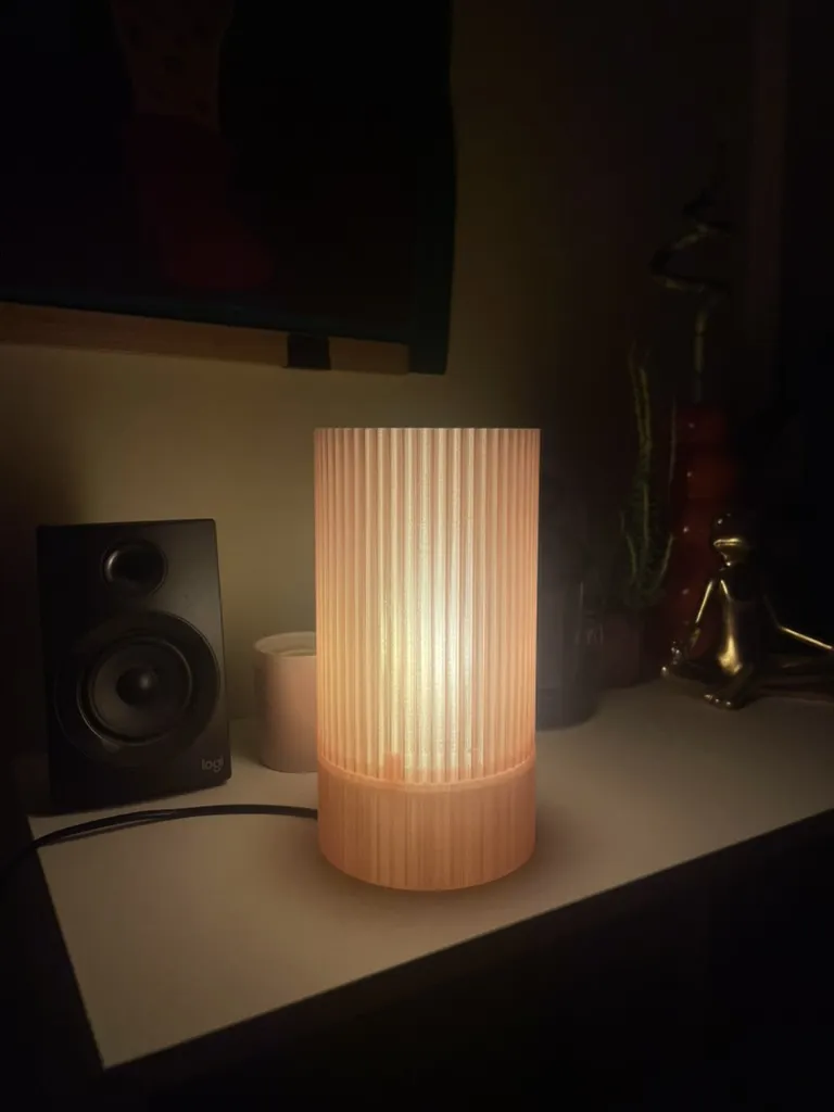 Decorative Ribbed Lampshade – Modern Light Cover - Free 3D Print Model ...