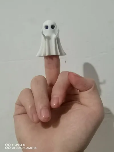 Middle Finger Ghost by 9527-9527 MakerWorld: Download Free 3D Models