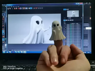 Middle Finger Ghost by 9527-9527 MakerWorld: Download Free 3D Models