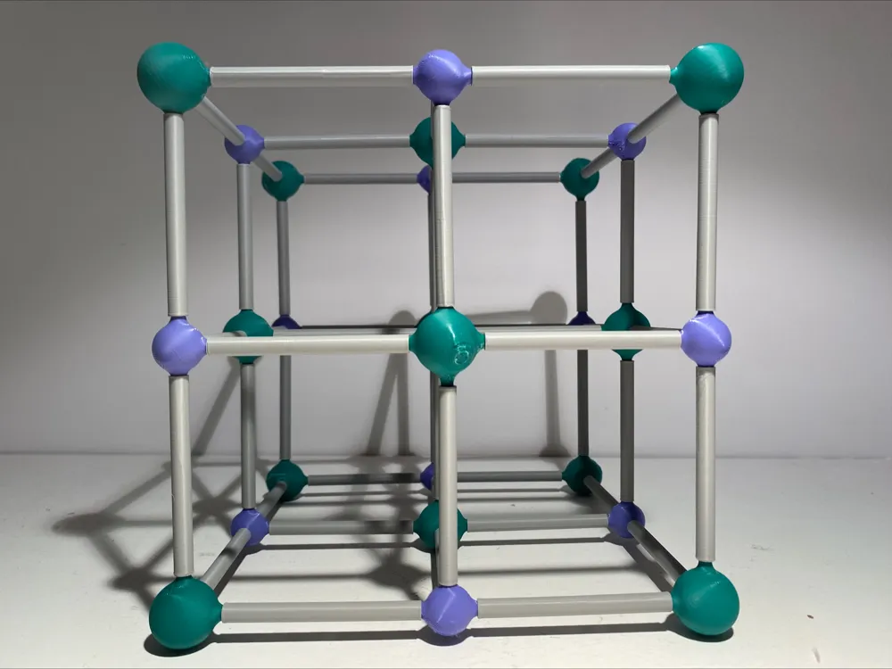 NaCl Molecular Structure Model by Paddy MakerWorld: Download Free 3D Models