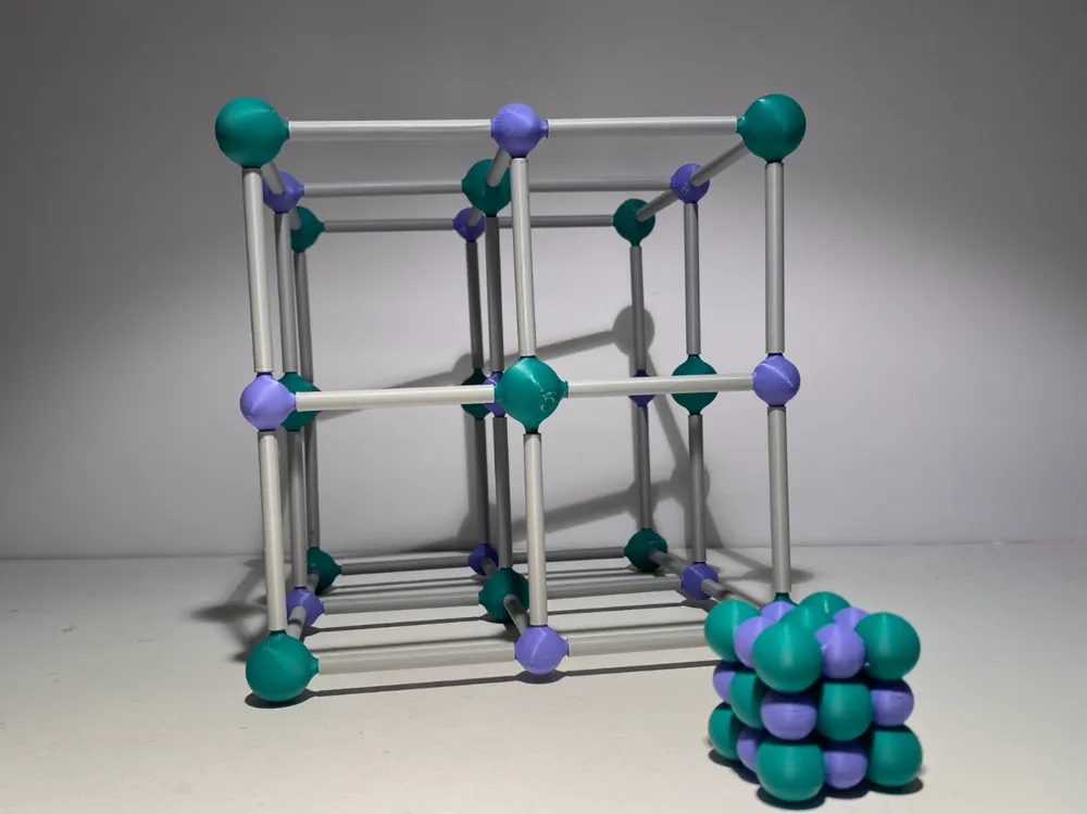 NaCl Molecular Structure Model - Free 3D Print Model - MakerWorld