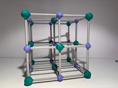 NaCl Molecular Structure Model by PaddyMakerWorld: Download Free 3D Models