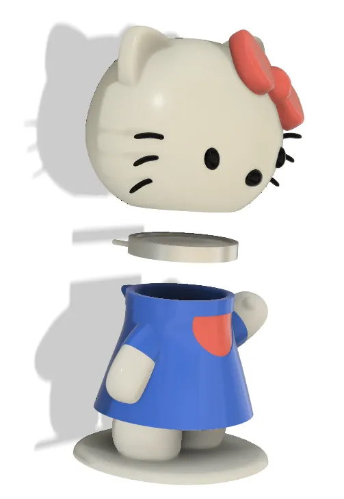 Hello Kitty Night Light by 懵摩妥MakerWorld: Download Free 3D Models