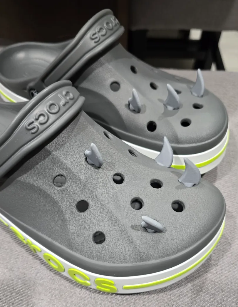 Shark Fin Croc Charm by PlasticKraken MakerWorld: Download Free 3D Models