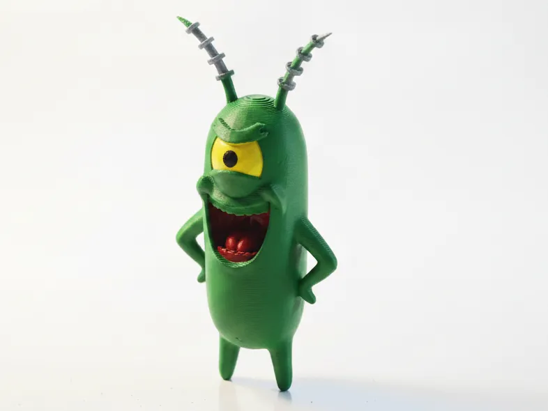 Plankton Figurine Cartoons Animation 3D Printable - Free 3D Print Model ...