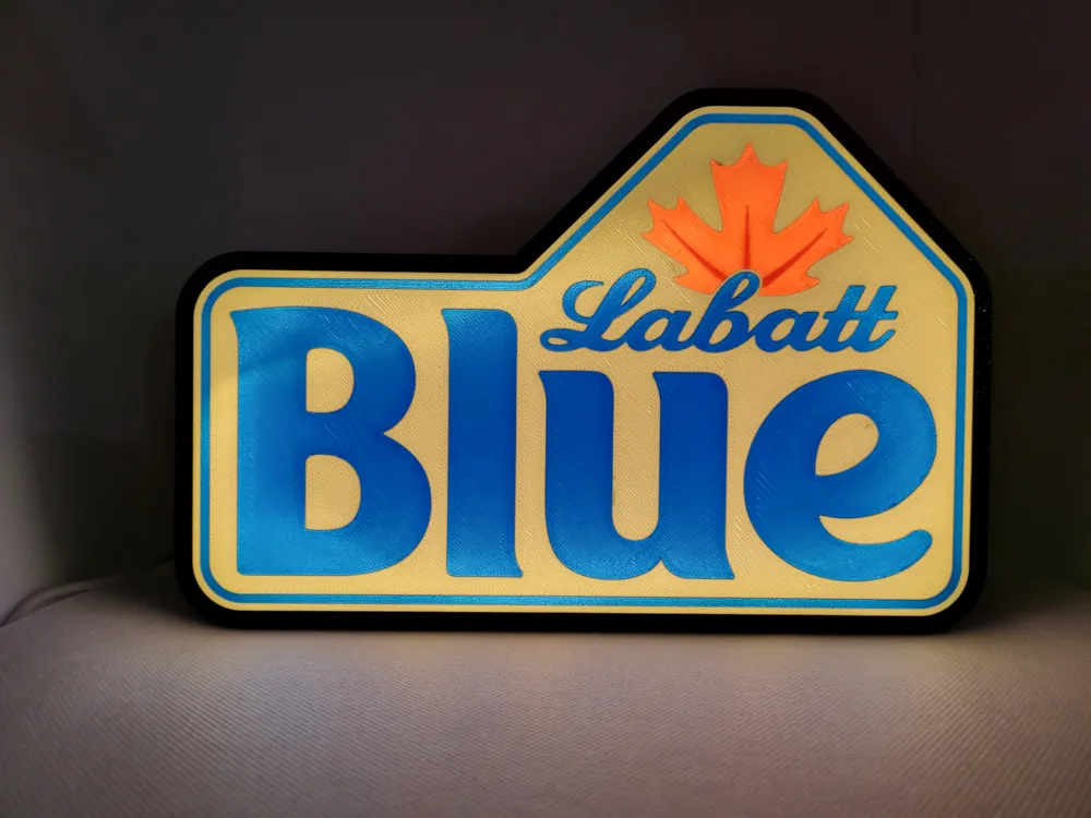 Labatt Blue LED Lamp by Tyler - MakerWorld
